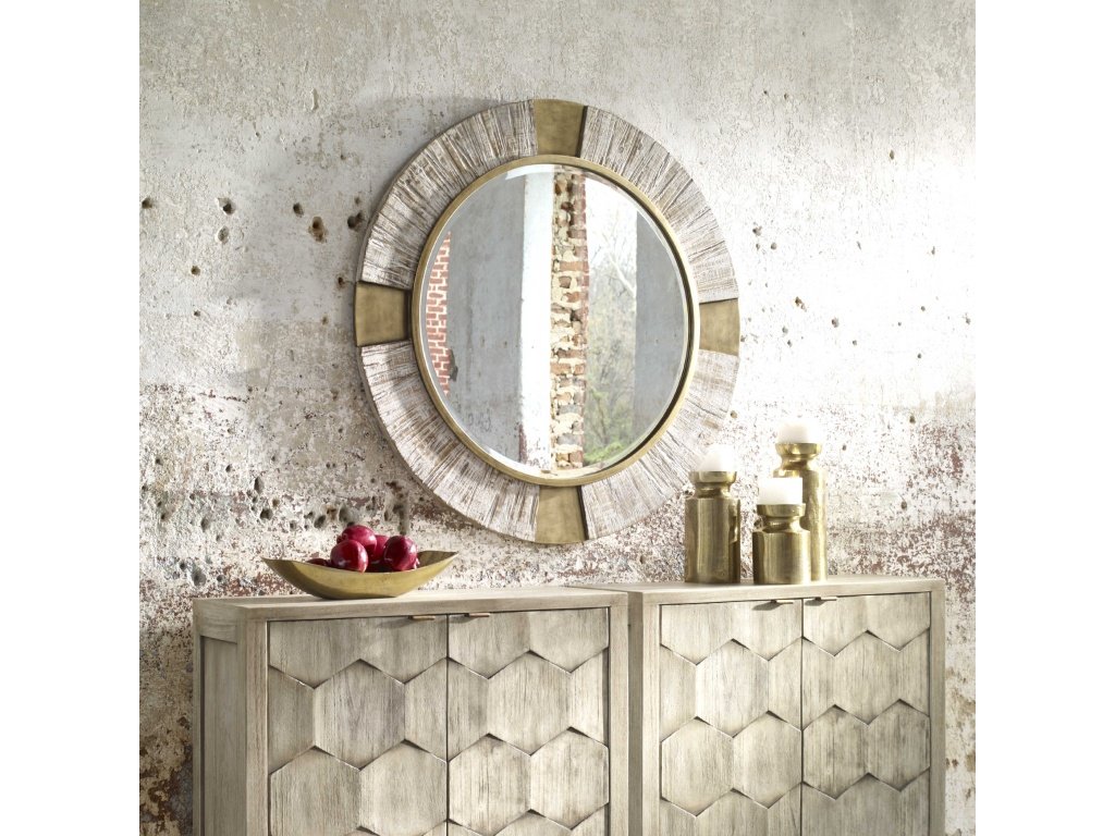 Uttermost Reuben Round Mirror Furniture Home Accents Mirrors