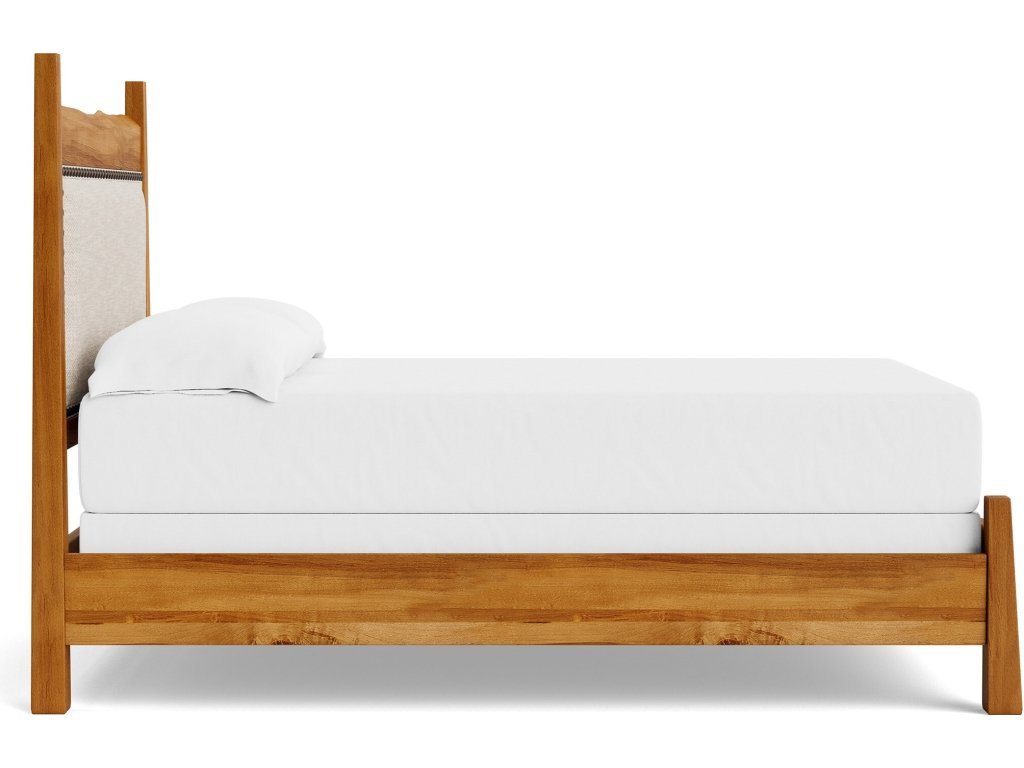 Bassett Furniture Heritage Live Edge Upholstered Bed Furniture Bedroom Beds
