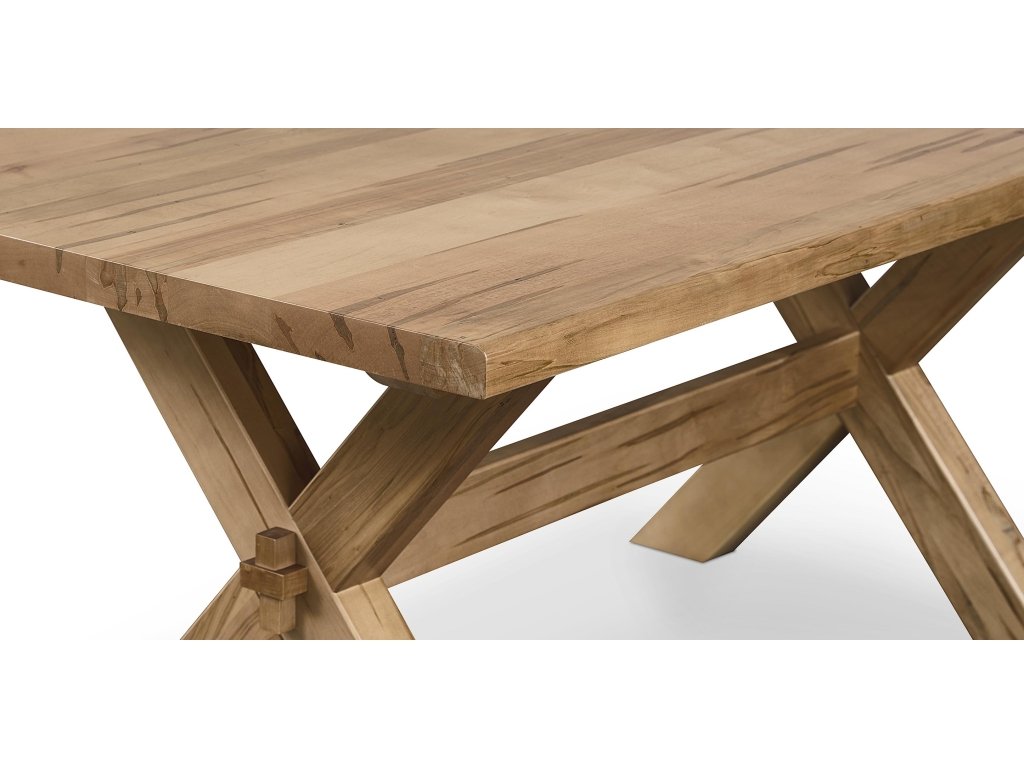 Bassett Furniture Crossbuck Dining Table with Extendable Leaves ...