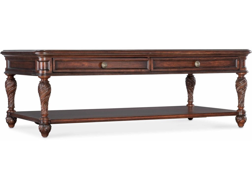 Hooker Furniture Charleston Rectangle Cocktail Table Furniture Living ...