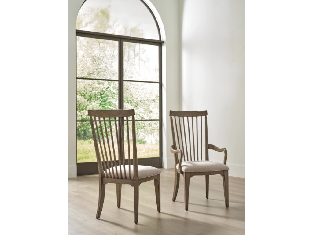 American Drew Vincent Spindle Back Arm Chair Furniture Dining Room Chairs