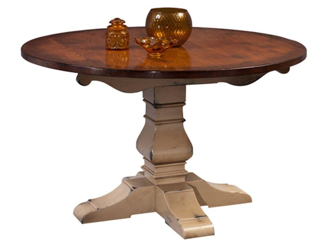 Zimmerman Chair 48" Tuscany Pedestal Round Table Furniture Dining Room ...