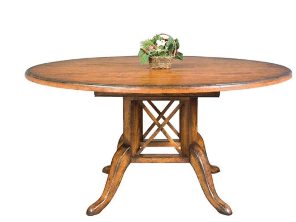 Zimmerman Chair Birdcage 60" Pedestal Table Furniture Dining Room Tables