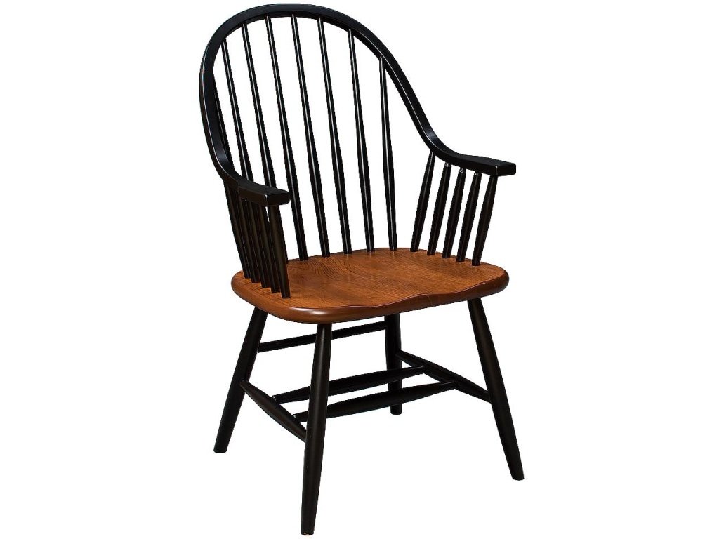 Zimmerman Chair Eight Spindle Arm Chair Furniture Dining Room Chairs