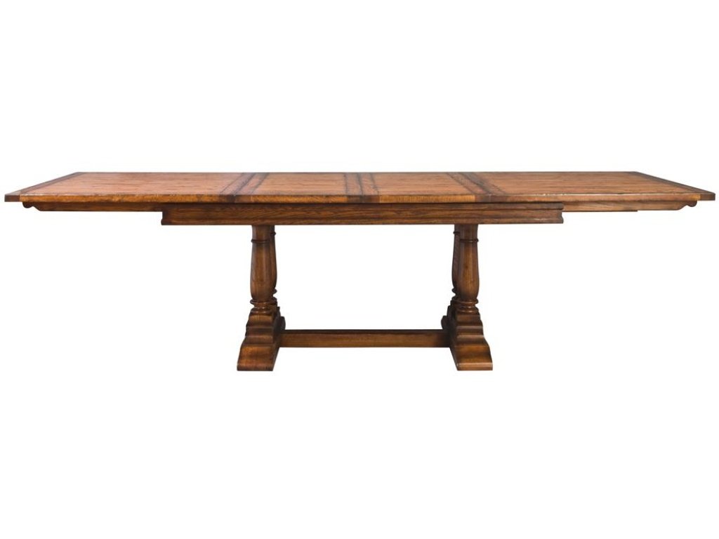 Zimmerman Chair 72" English Trestle Extension Table Furniture Dining ...