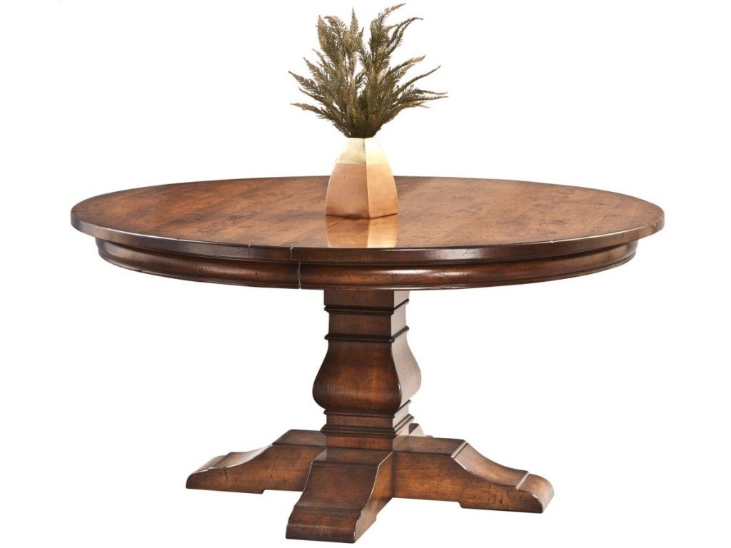 Zimmerman Chair 48" Tuscany Pedestal Round Extension Table Furniture ...