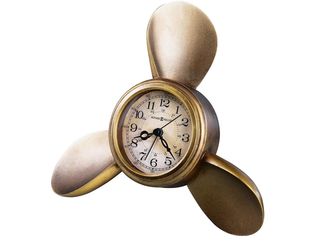 Howard Miller Propeller Alarm Tabletop Clock Furniture Home Accents Clocks